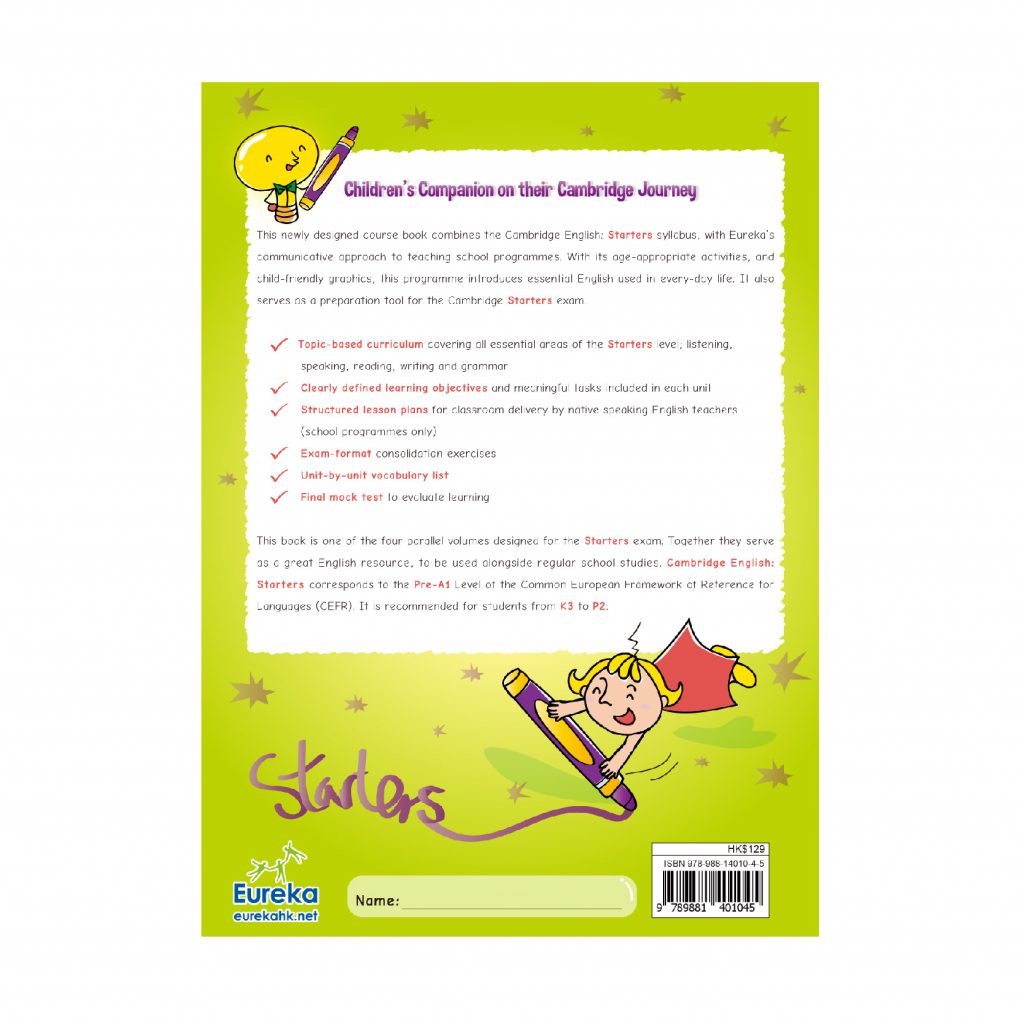 Cambridge English Starters (劍橋英語Starters) - Eureka Language Services ...